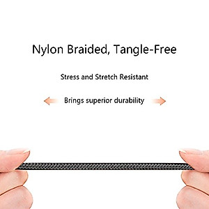 COSOOS 4 Short USB Type C Cables (9in/23cm) Nylon Braided Fast Charge & Sync USB C to USB 3.0 Cables for Samsung Galaxy S21 20 S10 S9 S8 Note 10,9,8, Google Pixel,LG V20 G5 G6, Charging Station,