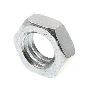 Prime-Line 9075902 Hex Jam Nuts, 7/16 In.-14, A563 Grade A Zinc Plated Steel (25 Pack)