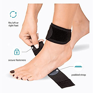 BraceAbility Plantar Fasciitis Wrap - Foot Pain Relief Adjustable Band Brace for At-Home Achilles Tendonitis Treatment, Heel Spur Recovery, Night or Daytime Weak Arch and Sore Ankle Support (L/XL)