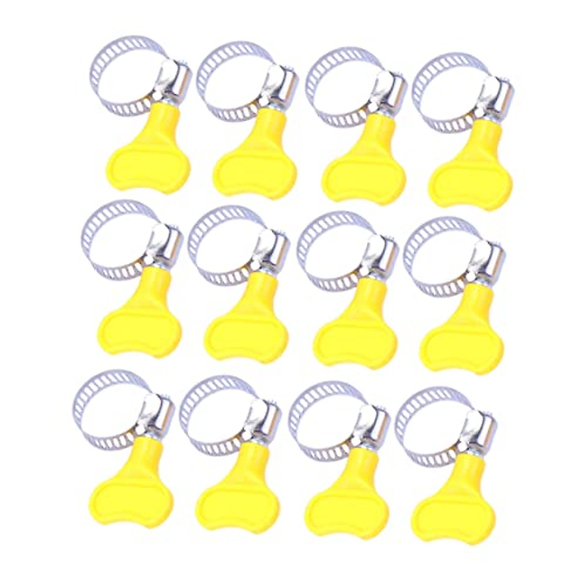 TEHAUX 100pcs Worm Drive Clamp Gear Clamp Gears Gears Gears Hose Band Hose Clip Drive Pipes Heavy Duty Clamps Worm Clamp Hose Clamps Stainless Steel Home Use Clamp American Style Pipeline