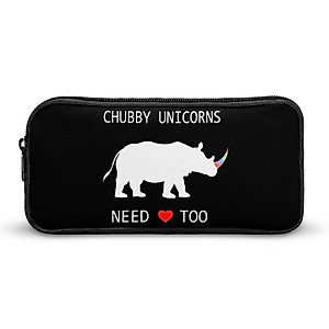Save Chubby Unicorns Pencil Case Stationery Pen Pouch Portable Makeup Storage Bag Organizer Gift