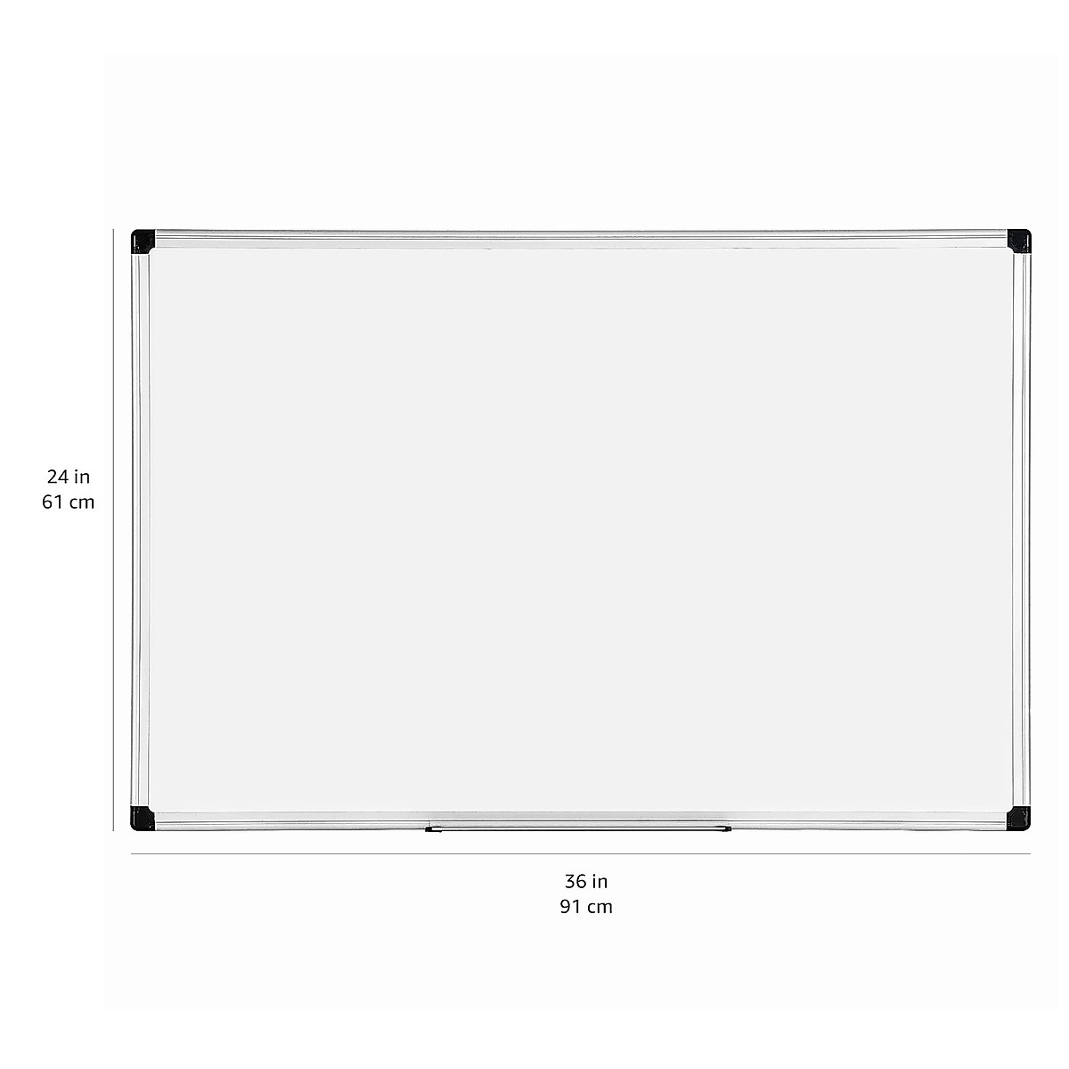 Amazon Basics Magnetic Dry Erase White Board, 36 x 24-Inch Whiteboard - Silver Aluminum Frame