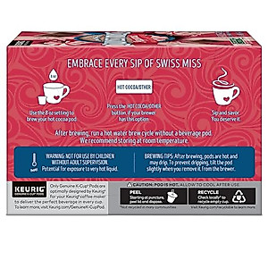 Swiss Miss Peppermint Hot Cocoa, Keurig Single-Serve K-Cup Pods, 10 Count