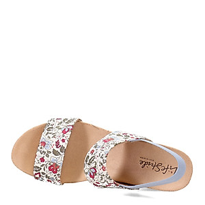 LifeStride Delta Womens Sandal 10 CD US RedMulti Floral