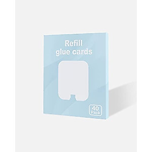 40 Pack Refill Glue Cards Compatible with SH502 and Dynatrap DT3005W Dot Indoor Fly Trap Plug-in Insect Trap Replacement Sticky Glue Boards