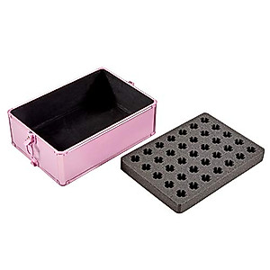 Train Case Rolling 5-in-1 with nail polish holder Portable Makeup Professional Cosmetic Organizer Makeup Traveling case Trolley Cart Trunk