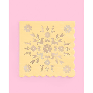 xo, Fetti Pastel China Napkins - 24 pack, 5" | Birthday Party Decorations, Bachelorette Garden Party, Easter Party, Cool Cake Plates, Tea Partea