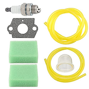 ATVATP 308054077 308054043 Carburetor for Ryobi EX26 SS26 SS30 Carburetor Homelite 308054015 308054028 308054034 309368003 985624001 25cc 26cc 30cc Hedge String Trimmer Blower 900952001 Filter