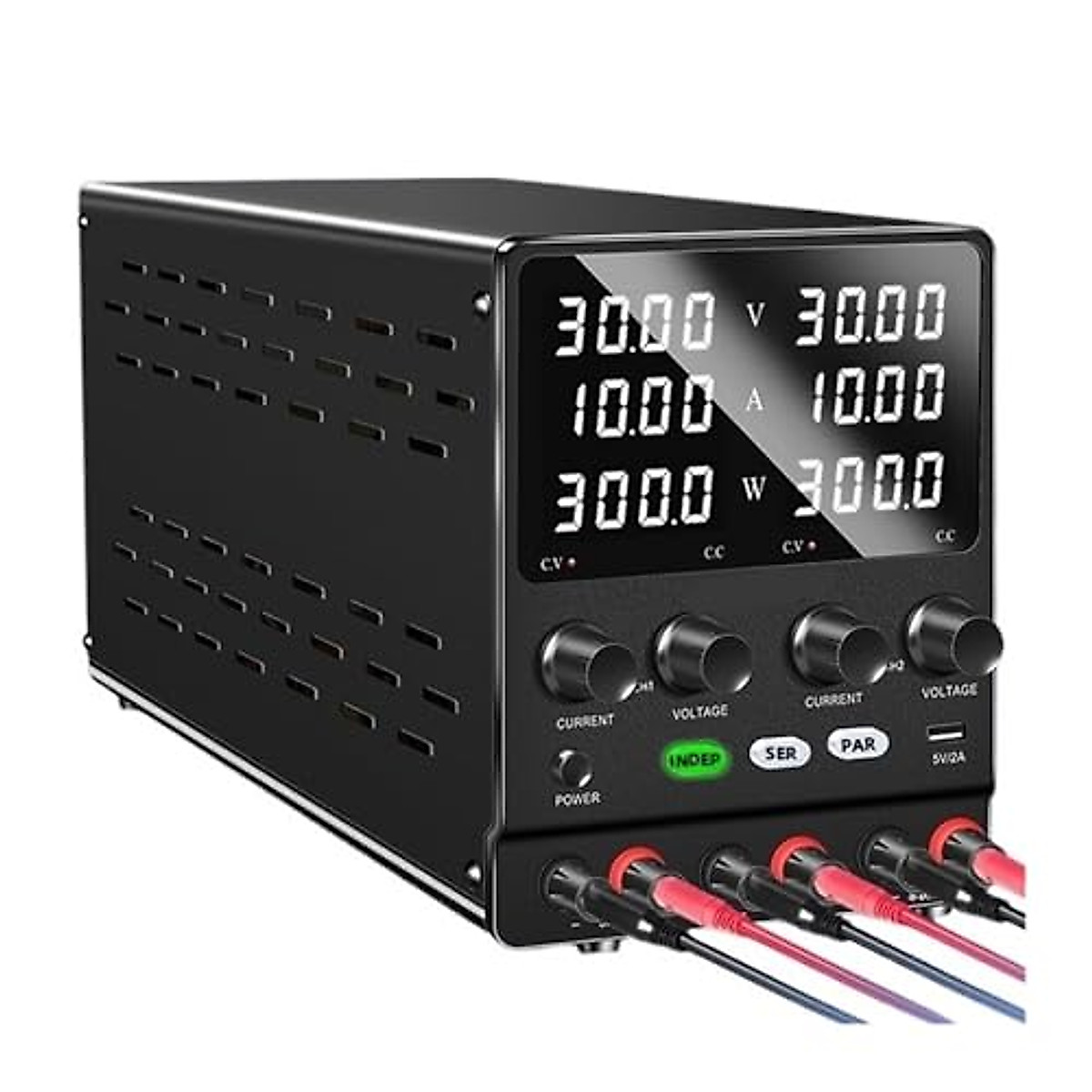 30V10A DC Dual-Channel Power Supply Adjustable Variable Multiple Output Regulated Series Parallel Connection 60V(605,110V)