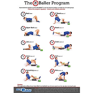 BackBaller Foam Roller (Ridged) - Muscle Roller for Deep Pain Relief. Ideal For Runner Cyclist Footballer Athlete