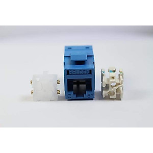 Belden RV6MJKUBL-B24 CAT6+ Revconnect Modular Jack Blue Pack of 24