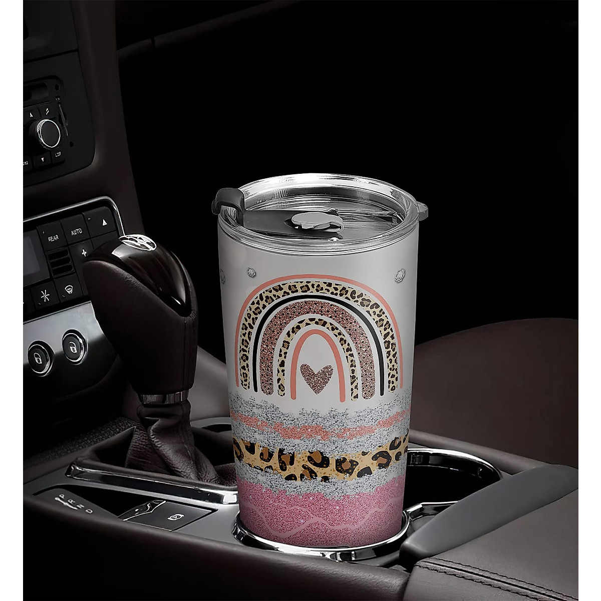 20oz Life is Better with Mom, Grandma, Mother Gifts, Coffee Thermos for Women, Stainless Steel Double Wall Vacuum Insulated Coffee Mug, Travel Cup with Lid