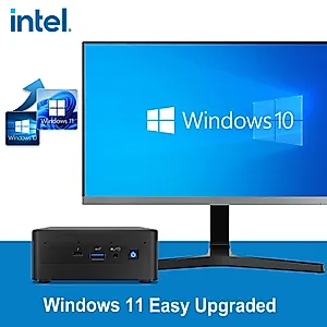 Intel NUC, Intel NUC 11 Panther Canyon NUC11PAHi5 Mini PC with Intel Core i5-1135G7 (16GB RAM+512GB NVMe SSD) Up to 4.2GHz Turbo,4core,28W, Intel Iris Xe Graphics,WiFi6,Thunderbolt 3-Win11 Pro