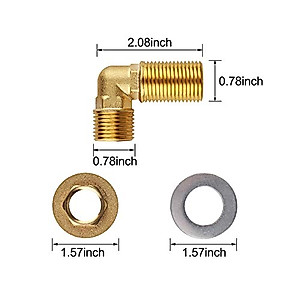 COOLWEST Wall Mounting Installation Kit for Commercial Wall Mount Faucet, G1/2 Backsplash Mount Set for Stainless Steel Commercial Kitchen Prep & Utilty Sink
