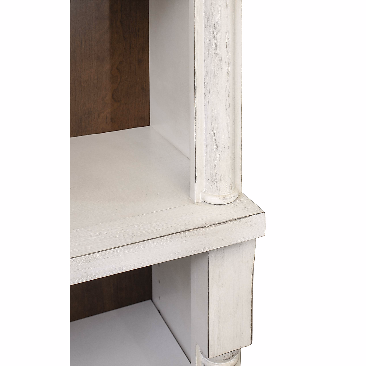 Martin Furniture 3 Open bookcase, White