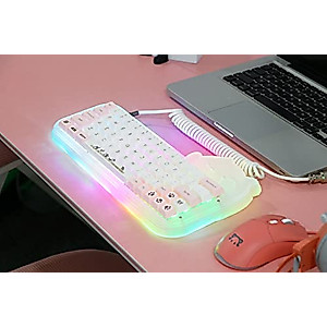 EPOMAKER Kitty 138 Keys XDA Profile PBT Dye Sublimation Keycaps Set for Mechanical Gaming Keyboard, Compatible with Cherry Gateron Kailh Otemu MX Structure