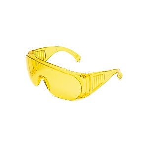 Calabria 1003 Fit Over Safety Glasses Fitover Prescription Eyewear Yellow Men Women Large Wraparound Tinted Anti Fog Scratch