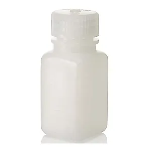 Nalgene 2114-0016 Square Bottle, Wide-Mouth, HDPE, 500mL (Pack of 12)