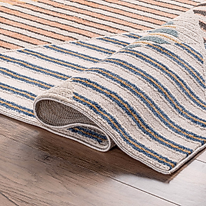 nuLOOM Skyler Contemporary Geometric Diamond Area Rug, 4x6, Beige