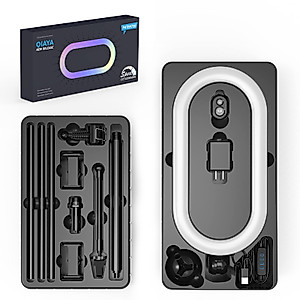 Ring Light with Stand and Phone Holder, 14" Selfie Lights 77" Tall Tripod with Remote Compatible with iPhone Phone LED Halo Standing Lighting for Makeup TikTok YouTube Camera Photography Zoom Videos