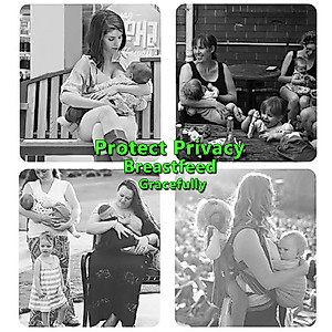 Nursing Covers for Breastfeeding Breathable, Large Soft Baby Car Seat Cover Canopy Multi-use for Nursing Mother Baby Boys and Girls Shower Gifts (Blue)