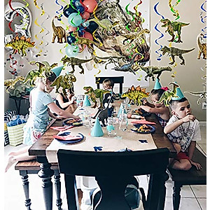 Dinosaur Hanging Swirl 48 Ct Dinosaur Ceiling Decor Dinosaur Birthday Decorations For Boys Dinosaur Party Supplies