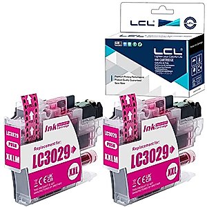 LCL Compatible Ink Cartridge Replacement for Brother LC3029 XXL LC3029M High Yield MFC-J5830DW J5830DWXL J5930DW J6535DW J6535DWXL J6935DW (2-Pack Magenta)