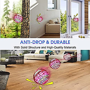 ATHLERIA Pro Hand Operated Drone with Magic Controller for Kids Adults - Hand Controlled Helicopter Flying Ball with 360° Rotating and RGB Lights - Mini Drone Interactive Toys Indoor Outdoor