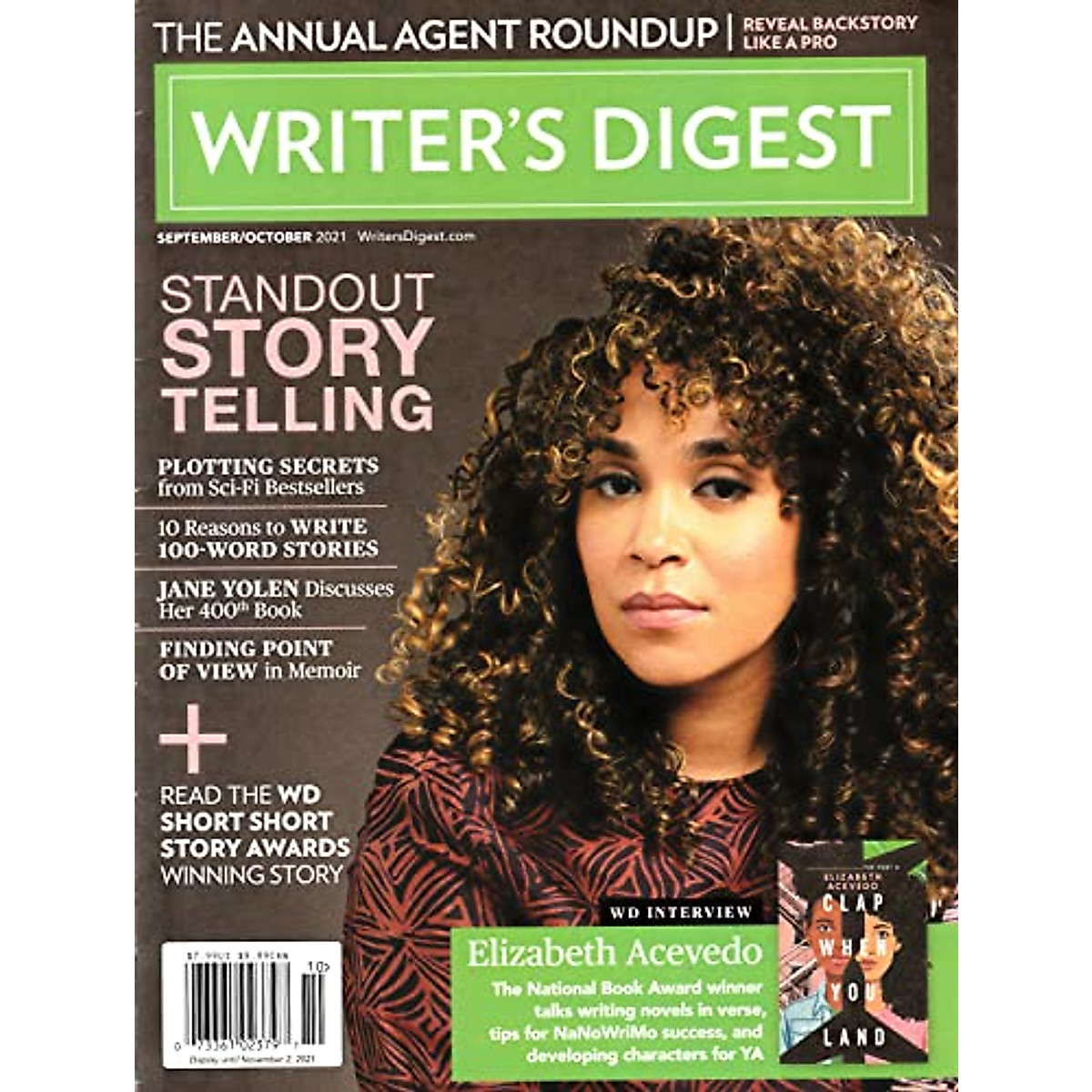 Writer's Digest Magazine, * September / October, 2021 * Volume, 101 * No. 05 * Display until November, 02nd 2021 ** ( PLEASE NOTE: ALL THESE MAGAZINES ARE PETS & SMOKE FREE. NO ADDRESS LABEL, FRESH STRAIGHT FROM NEWSSTAND. (SINGLE ISSUE MAGAZINE)