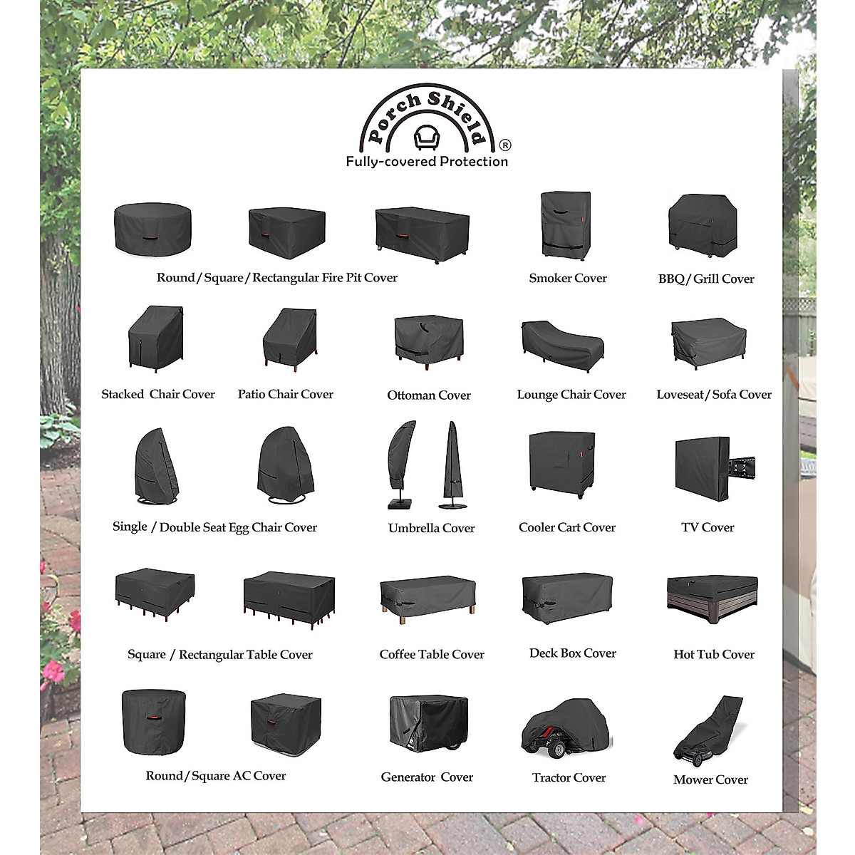 Porch Shield Fade Resistant Solo Stove Yukon Cover - Waterproof Patio Fire Pit Cover Round 32 inch Fits for Small Firepit Solo Stove Yukon