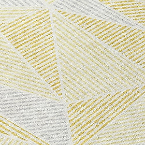 Addison Rugs Chantille ACN618 Gold 9' x 12' Indoor Outdoor Area Rug, Easy Clean, Machine Washable, Non Shedding, Bedroom, Living Room, Dining Room, Kitchen, Patio Rug