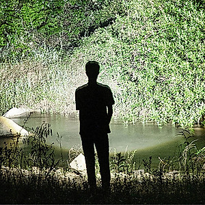 Flashlight High Lumens Rechargeable,Portability Mini Sturdy Led Flashlights,Waterproof Powerful Handheld Flash Light for Camping Home Emergencies (Blue)