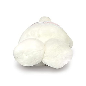 Booto Character Cute Shy Bunny Plush Stuffed Animal Toy Figure Doll, Medium, White