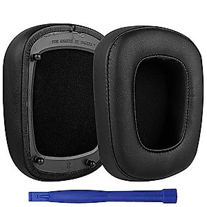 Tiamat 7.1 V2 Ear Pads Replacement Protein Leather Memory Foam Headphones Ear Cushions Repair Parts with Plastic Plate for Razêr Tiamat 7.1 V2 Headset