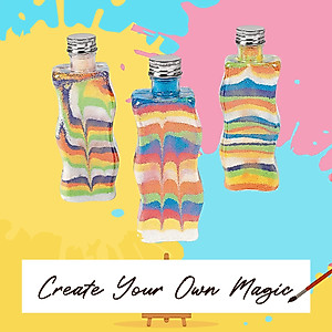 Wavy Sand Art Bottles (1Dz) - Crafts for Kids and Fun Home Activities