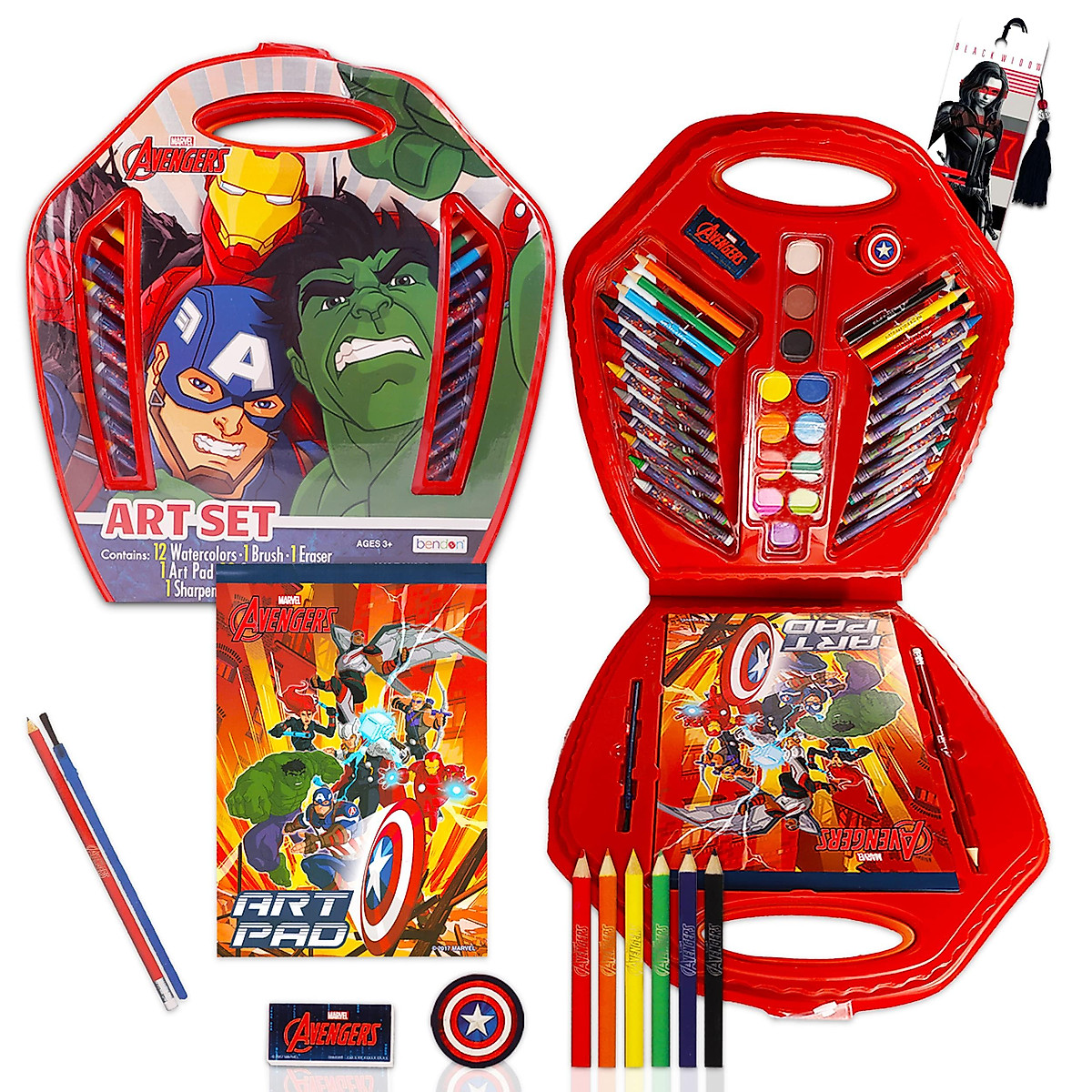 Marvel Avengers Craft Set for Kids - Ultimate Superhero Arts and Crafts Bundle with Activity Book, Coloring Pads, Stickers, and More (Superhero Activity Set)