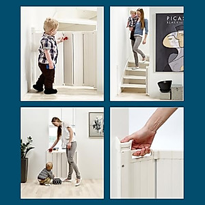 BabyDan Guard Me Retractable Safety Gate Extra Wide 25-44.6" - White