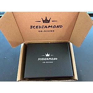 ICEDIAMOND The World Is Mine Pride Pendant with 24''Rope Chain Necklace, 14K Gold Plated Hip Hop Creative Charm Jewelry for Unisex (Gold)