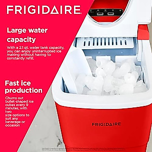 Frigidaire EFIC108 Counter top Portable, 26 lb per Day Compact Ice Maker Machine