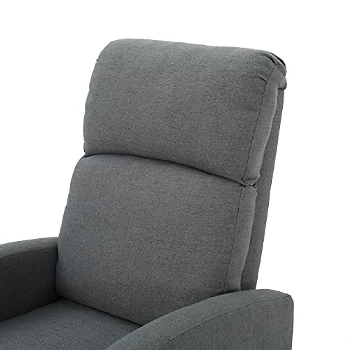 Christopher Knight Home Gaius Classic Fabric Recliner, Charcoal / Black