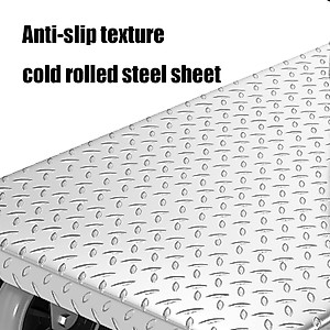 Platform Truck Folding Push Cart Steel Platform Truck with 360 Degree Swivel Wheels Flatbed Cart Load 800kg Flat Handtruck Moving Dolly Cart Reliable