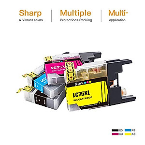 E-Z Ink (TM) Compatible Ink Cartridge Replacement for Brother LC75 LC71 LC79 XL to Use with MFC-J6510DW MFC-J6710DW MFC-J6910DW MFC-J280W MFC-J425W (5 Black, 3 Cyan, 3 Magenta, 3 Yellow) 14 Pack