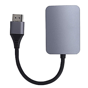 HDMI to VGA with Audio Adapter, 4 in 1 HDMI Converter o HDMIVGAMicro USB+3.5mm Audio Adapter Docking Station, Compatible for Computer, Desktop, Laptop, PC, Monitor, Projector,