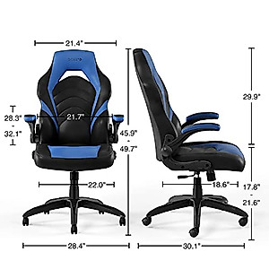 STAPLES 2710764 Gaming Chair Black and Blue