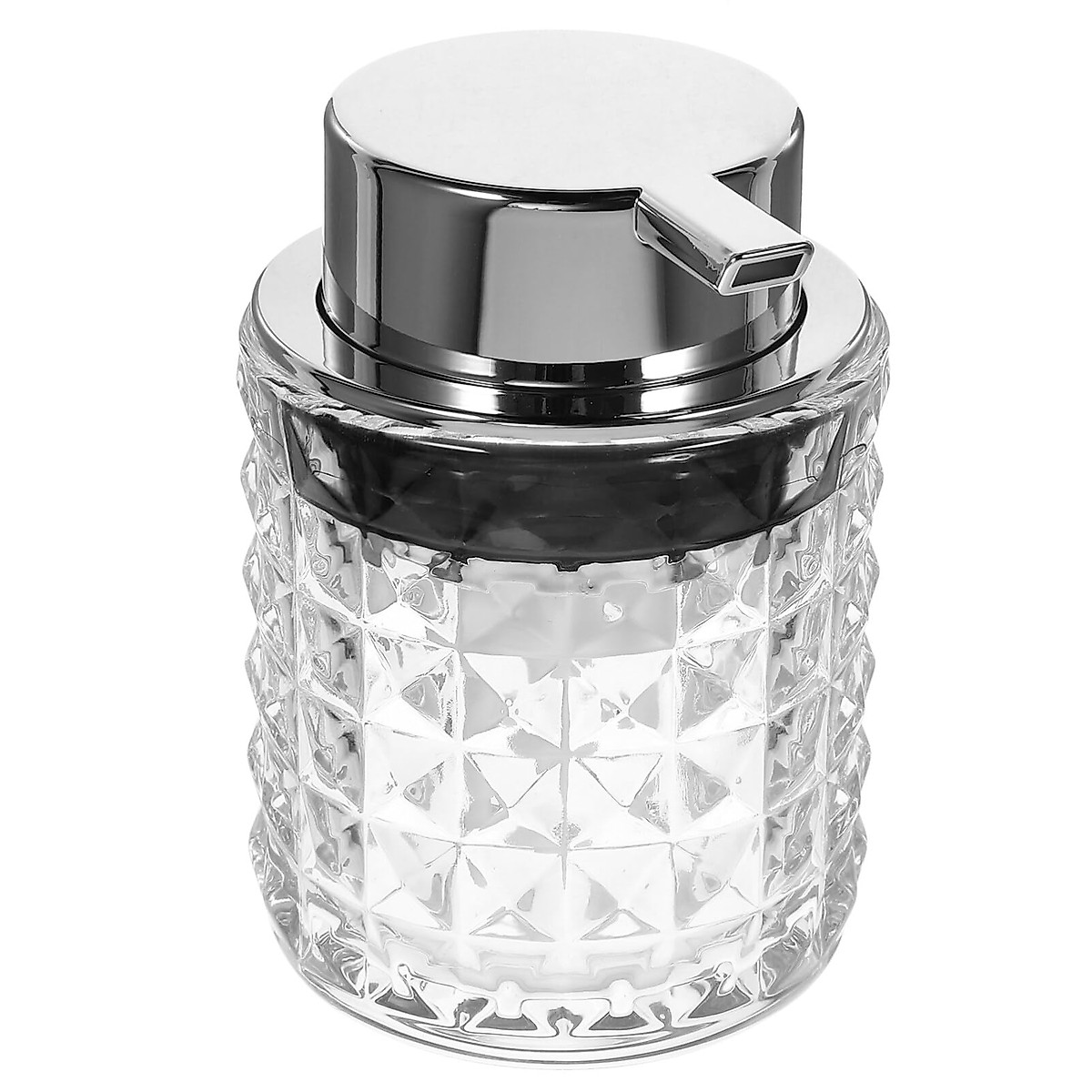 Cabilock Hand Soap Dispenser Glass Refillable Liquid Hand Soap Shampoo Dispenser Pump Bottle Lotion Hand Soap Jar Cosmetic Containers for Home Bathroom