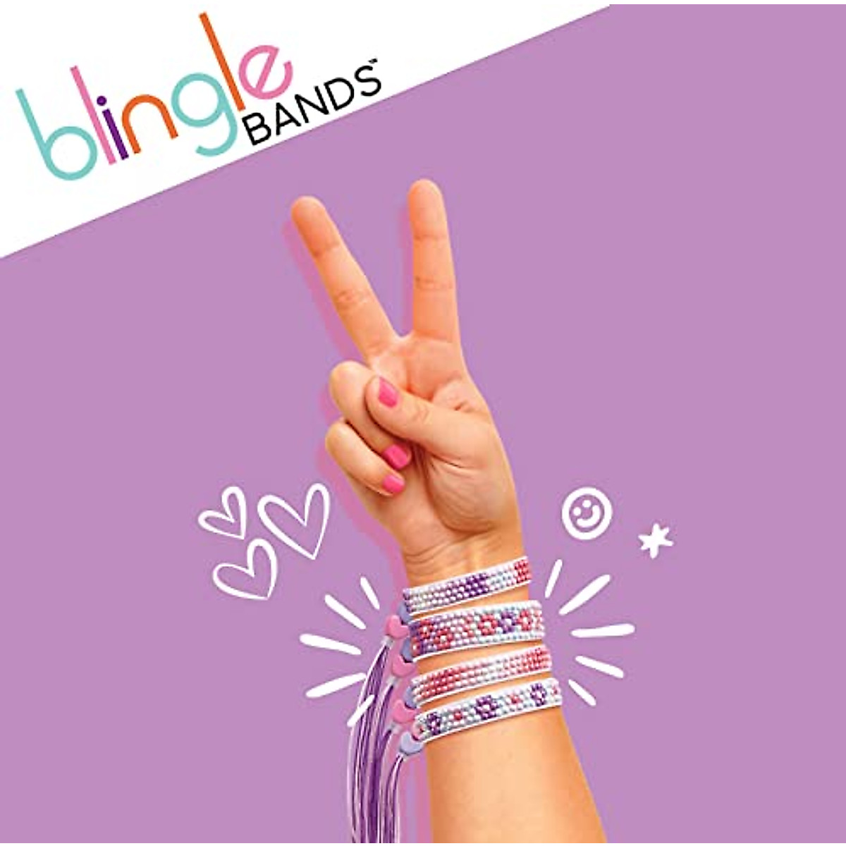 Blingle Bands DIY Gem Friendship Bracelet, 8 Band Deluxe Studio - Arts & Craft Activity for Ages 7 and Up