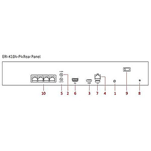 HIKVISION EKI-K41D44 4-Channel 4K NVR Value Express Kit with (4) 4MP Outdoor Network Dome Camera (2.8 mm Fixed Lens), RJ45 Connections (Renewed)