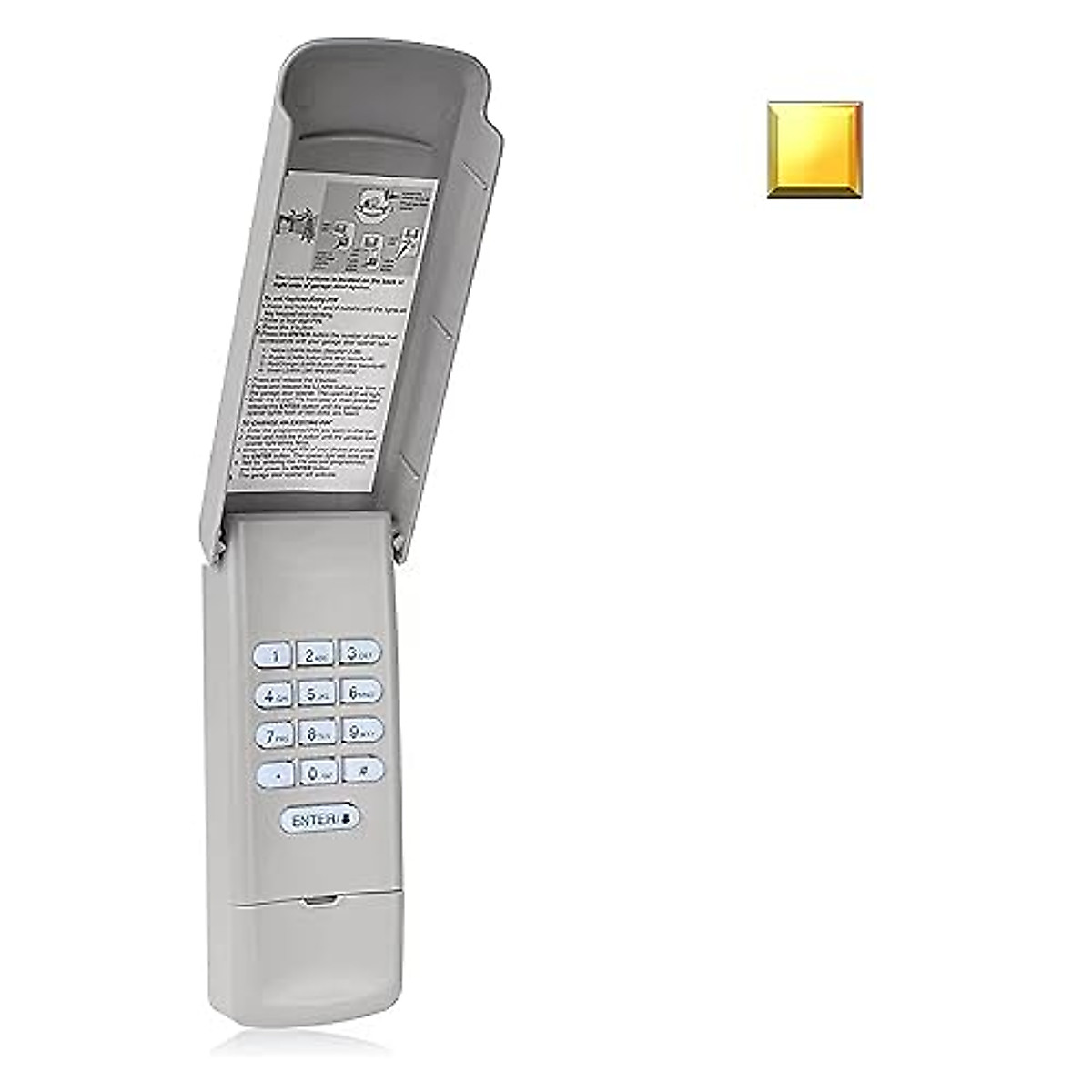 Wireless Garage Door Opener Keypad Wireless Keyless Entry Keypad Works with Chamberlain, LiftMaster, Craftsman and More Since 2011 to Current (Work with Yellow Learn Button)