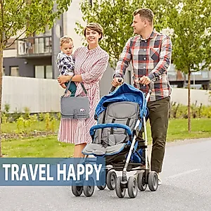 Portable Diaper Changing Pad with Built-in Head Cushion,Newborn Baby Changing Pad with Smart Wipes Pocket,Waterproof Travel Changing Mat Station kit,Baby Diaper Bag Shower Gift for Boys and Girls…