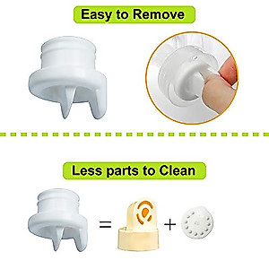 Nenesupply 4 pc Duckbill Valves Compatible with Medela and Avent Pumps Not Original Medela Pump Parts Work with Medela Pump in Style Medela Symphony Replace Medela Valve Membrane and Avent Valve